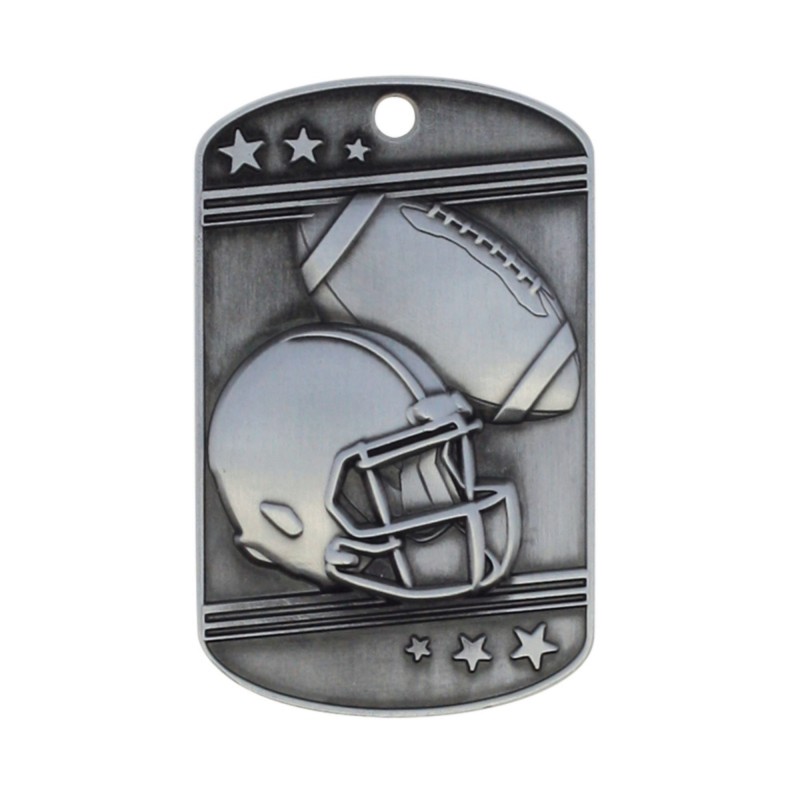TROPHÉES GRAVURES EXPERT - Médaillon Football ~ DOG TAGS